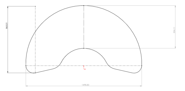 1500 Kidney Table - Starex