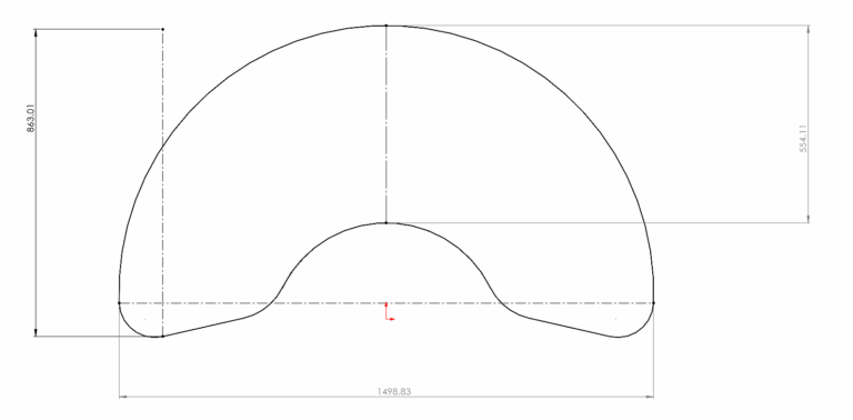 1500 Kidney Table - Starex