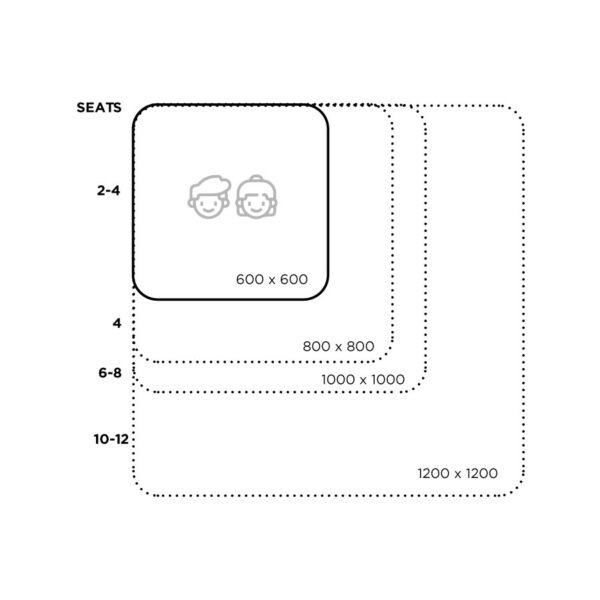 600 Square Table - Starex