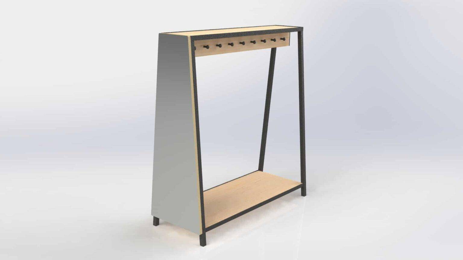 Dress Up Stand with Mirror Hooks - Starex